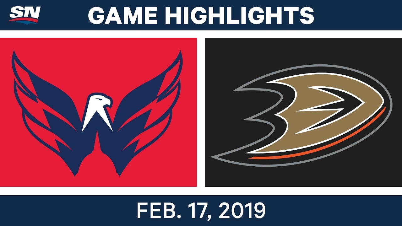 NHL Highlights | Capitals vs. Ducks - Feb 17, 2019 - YouTube