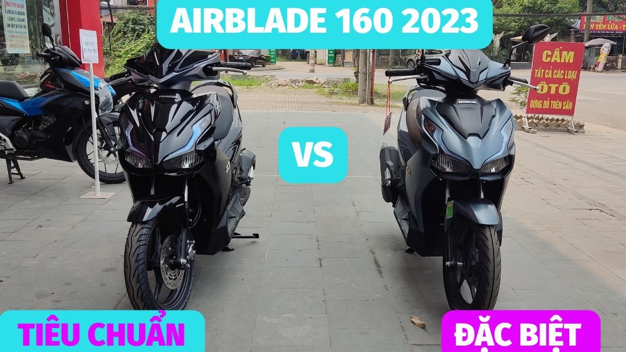 so sánh Honda AirBlade 160 bản tiêu chuẩn vs AirBlade 160 bản đặc biệt ...