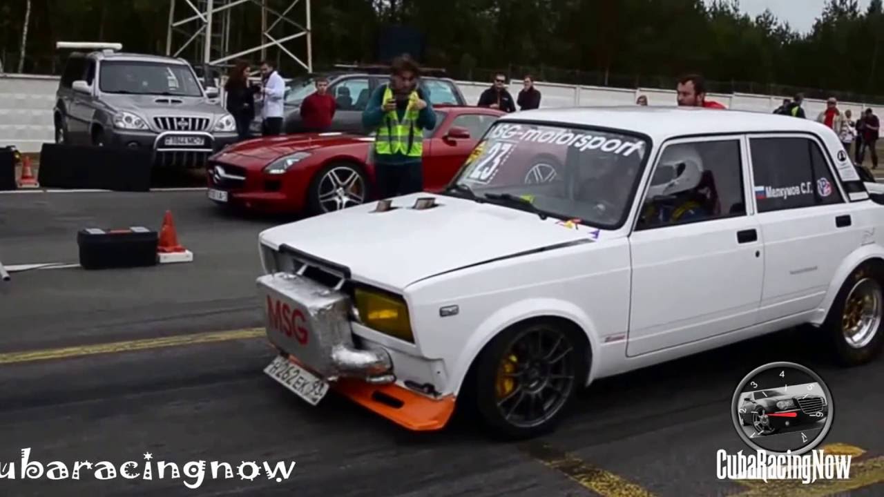 LADA 2107 VS MERCEDES BENZ SLS AMG - YouTube