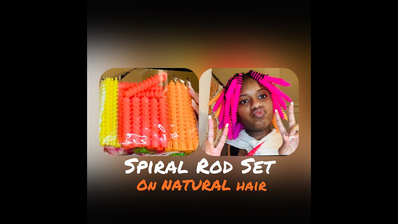 SPIRAL RODS on MY NATURAL HAIR| How to| - YouTube
