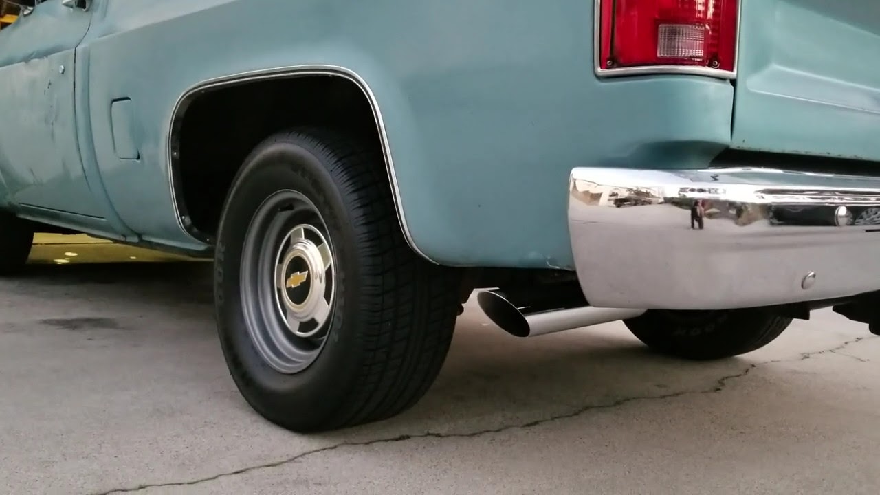 Chevy C10 - 250 Inline 6 - Flowmaster 40 Series - YouTube