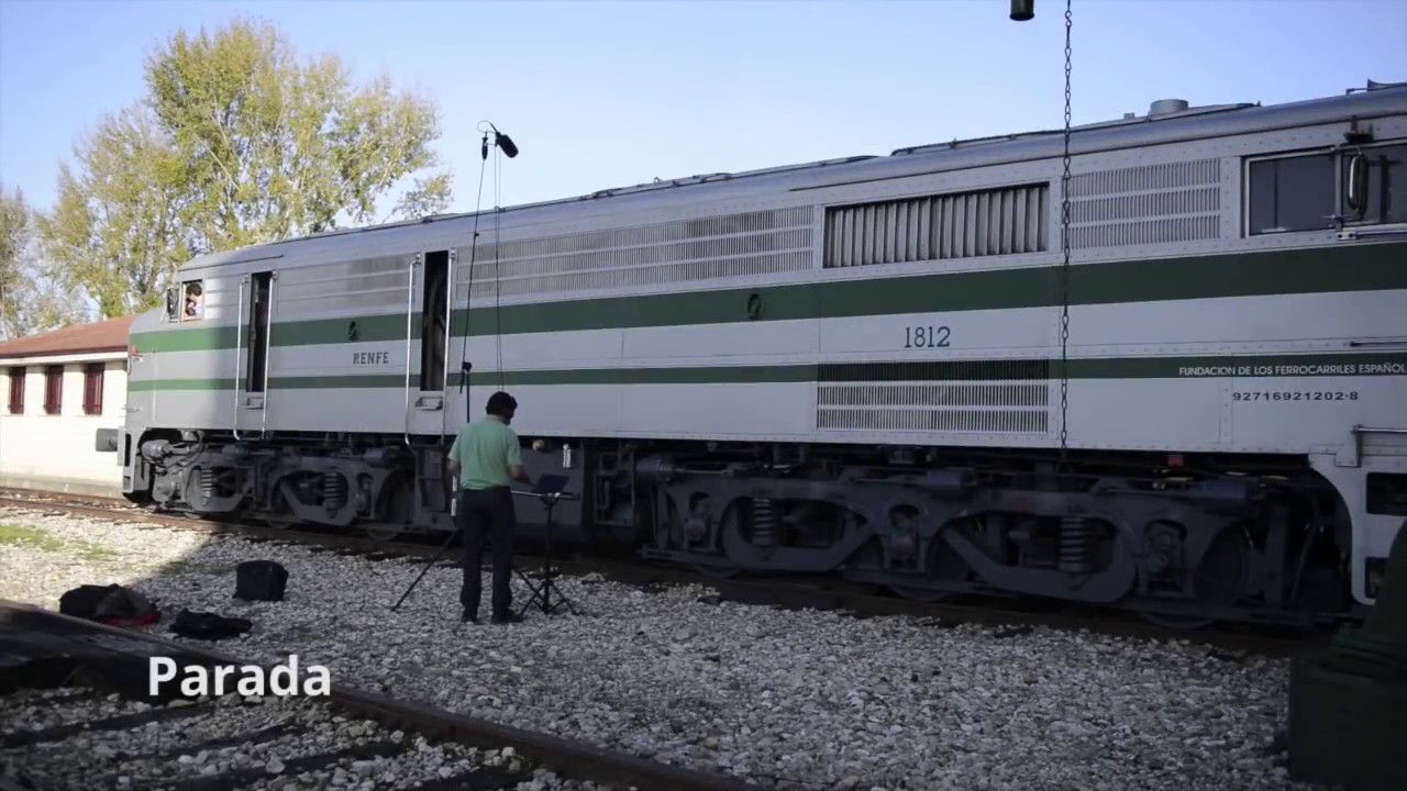 Grabando la locomotora Alco 1800 RENFE 318.012 (1812) - YouTube