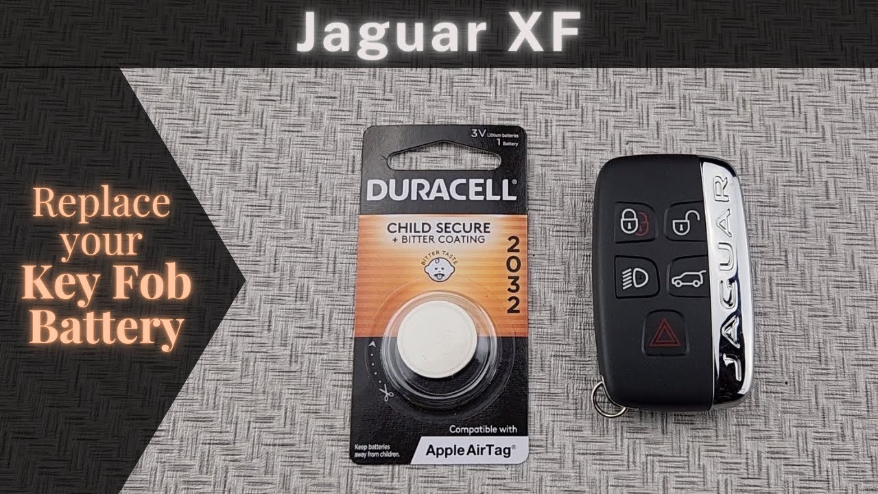 Replace a Jaguar XF 2013-2018 Key Fob Battery - YouTube