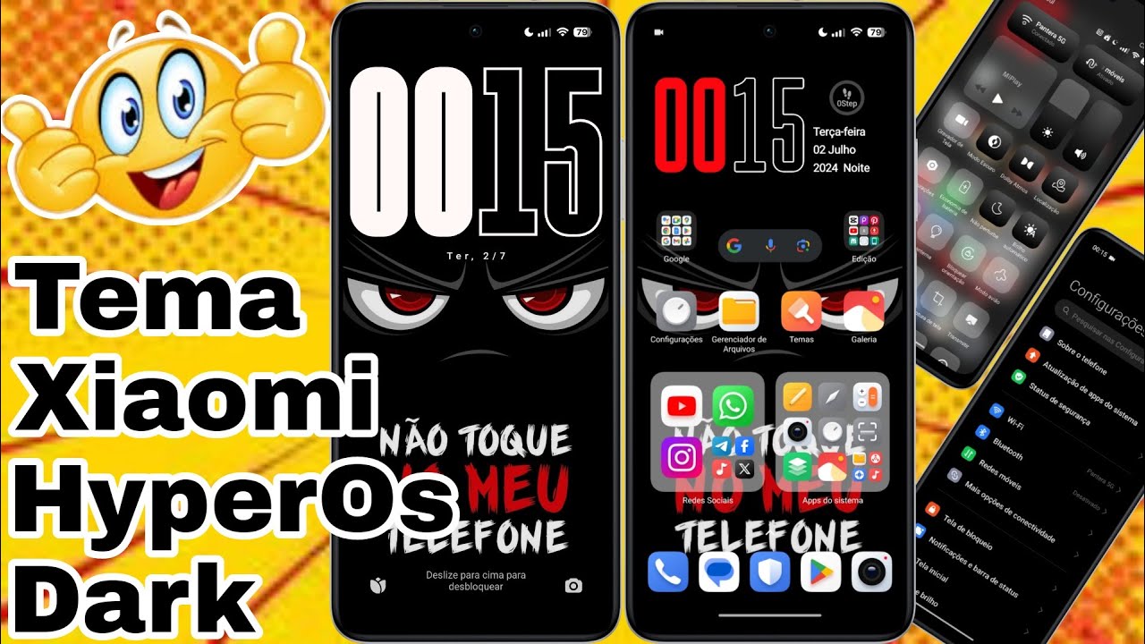Lançamento! Tema Xiaomi Estilo Dark, Ícones e Central de Controle ...
