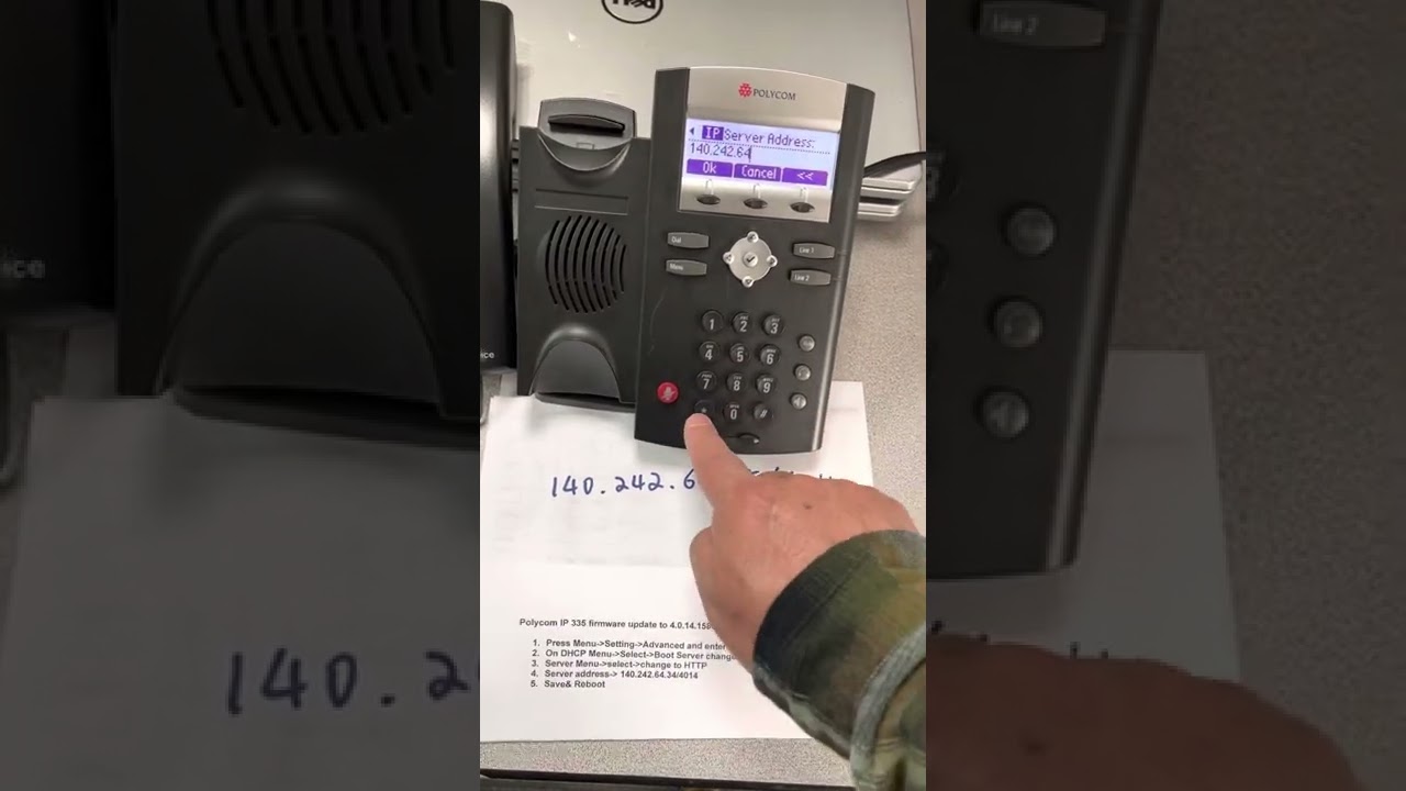 Polycom IP 335 firmware update to 4.0.14.1580 - YouTube