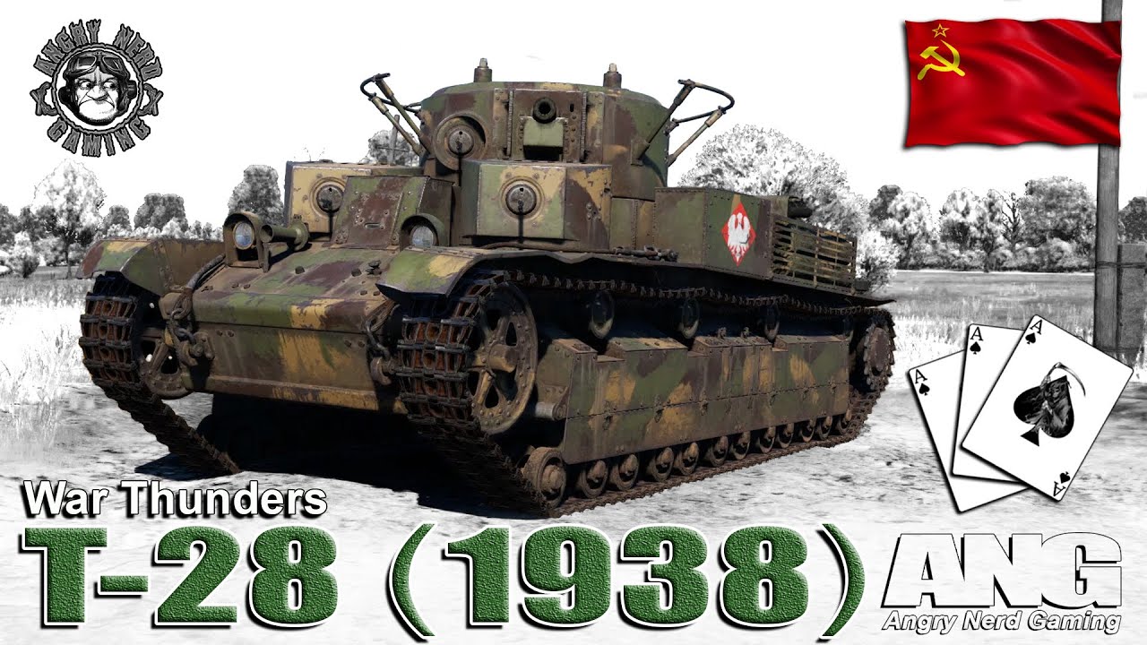 War Thunder: T-28 (1938), Soviet, Tier-1, Medium Tank - YouTube