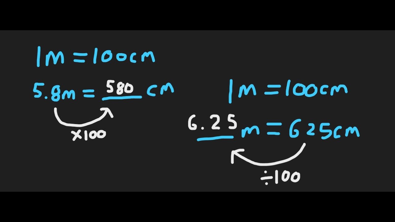 Converting Units Using Multiplication/Division - NO FRACTIONS - YouTube