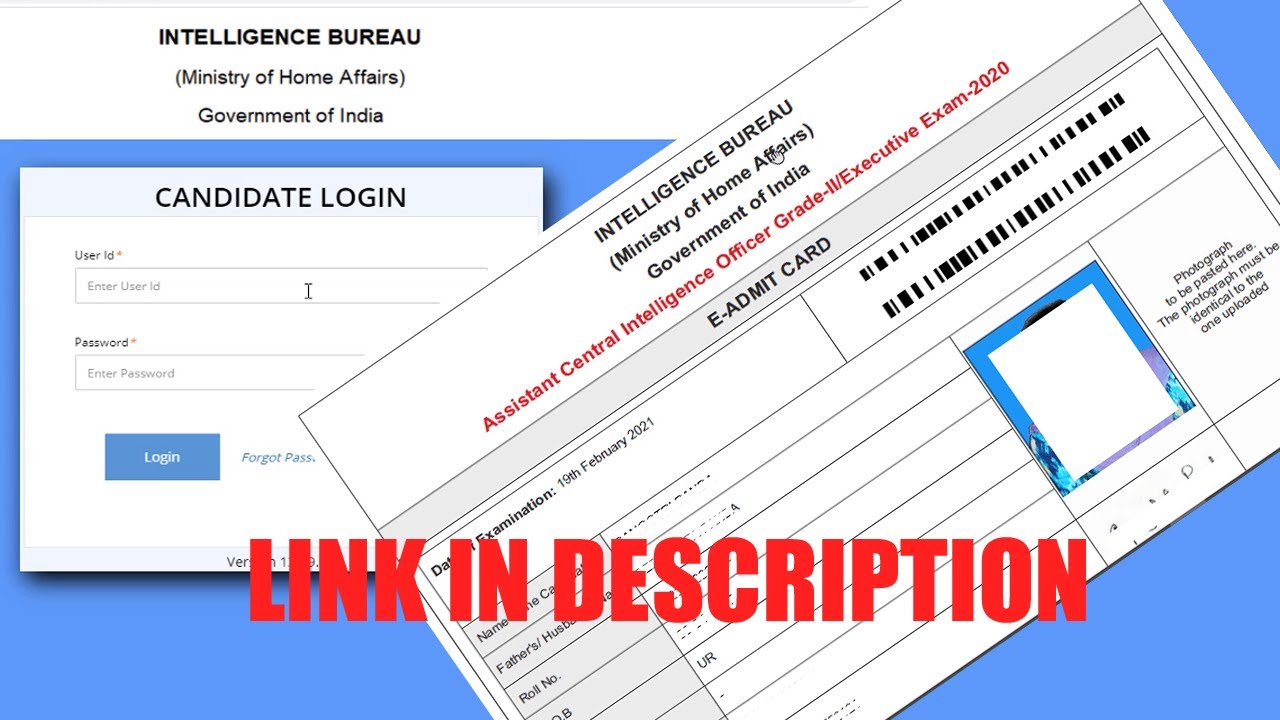 IB ACIO Admit Card 2021 Download - YouTube