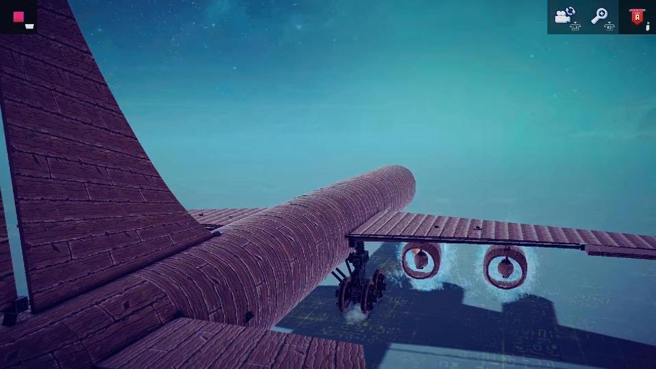 Besiege flight 654 taking off crash - YouTube