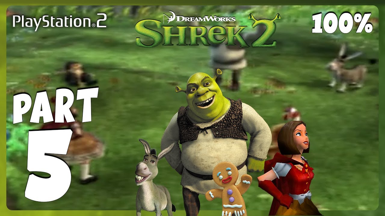 Shrek 2 (PS2) - Part 5 'Level 4: Ogre Killer' 100% HD Co-Op Walkthrough ...