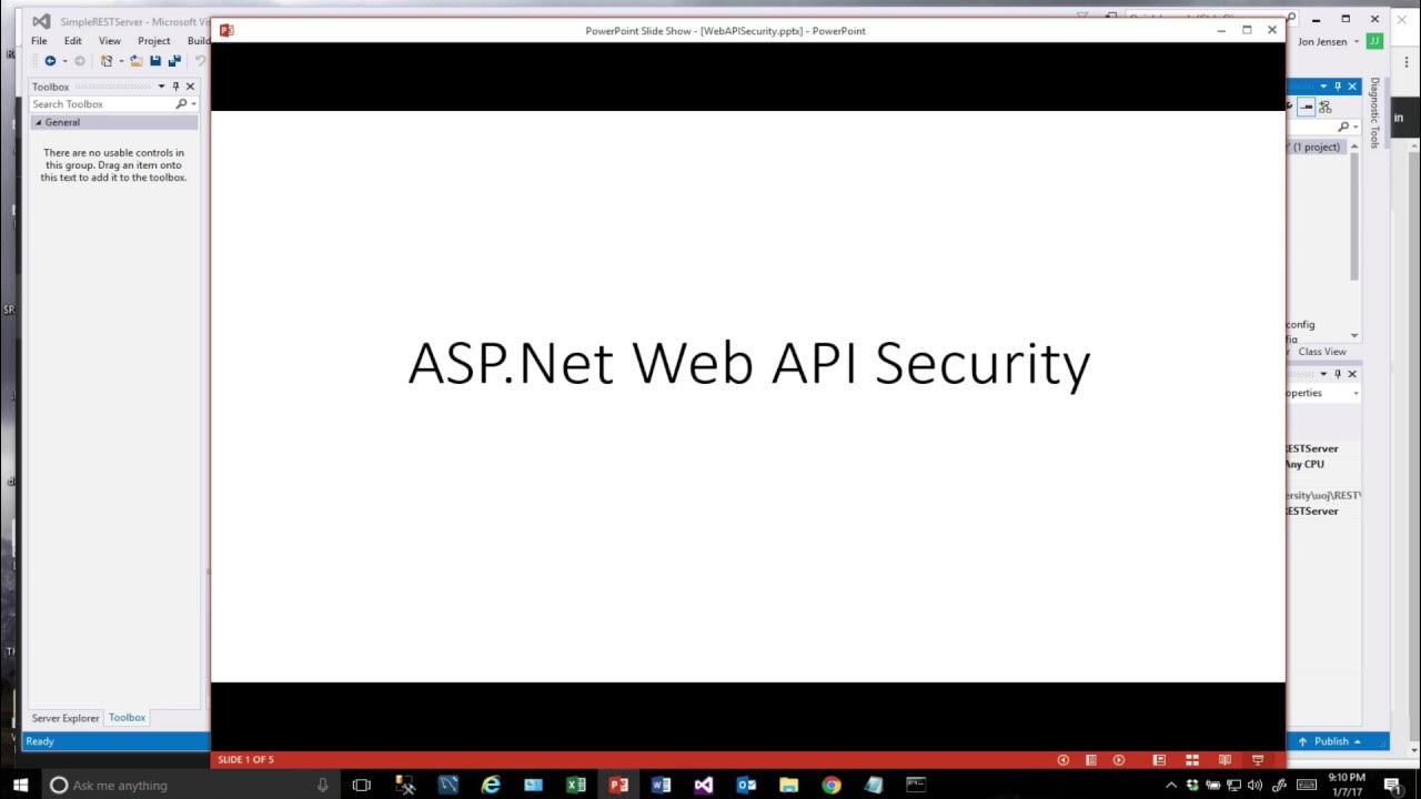 Securing ASP.Net WebAPI REST Services using an API Key and MessageHandlers - YouTube