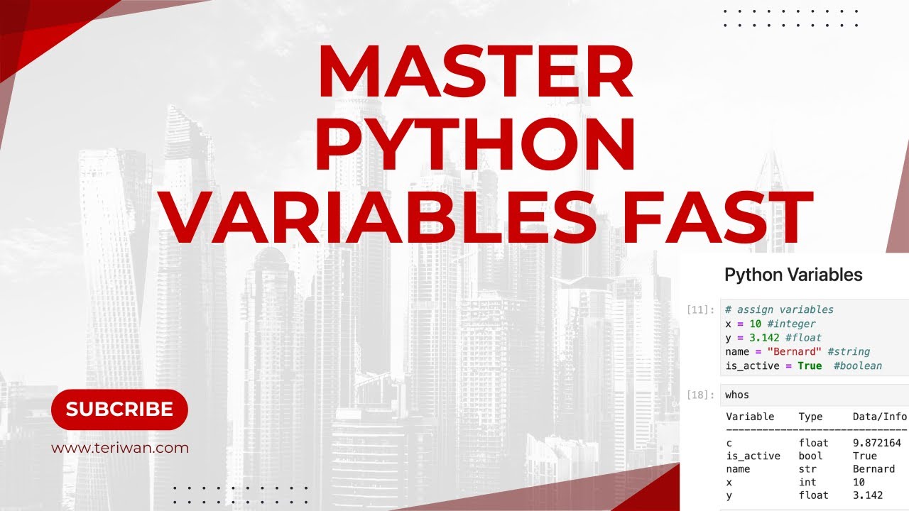 2. Python Variables (Beginner to Pro) - YouTube