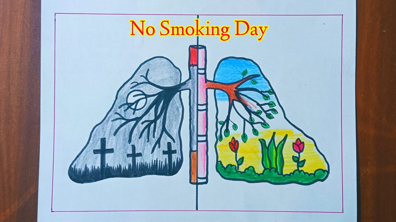 Kick the Habit! | No Smoking Day Drawing Tutorial - YouTube