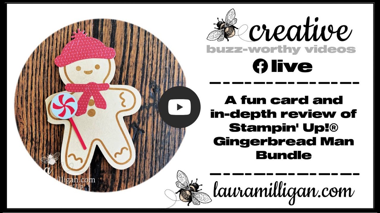 Make a Cute Card with the Gingerbread Man Bundle & Laura Milligan - YouTube