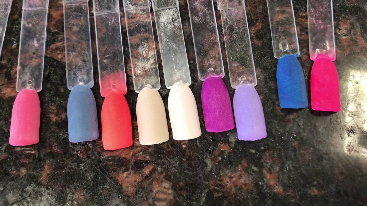 new dipping powder colors - YouTube