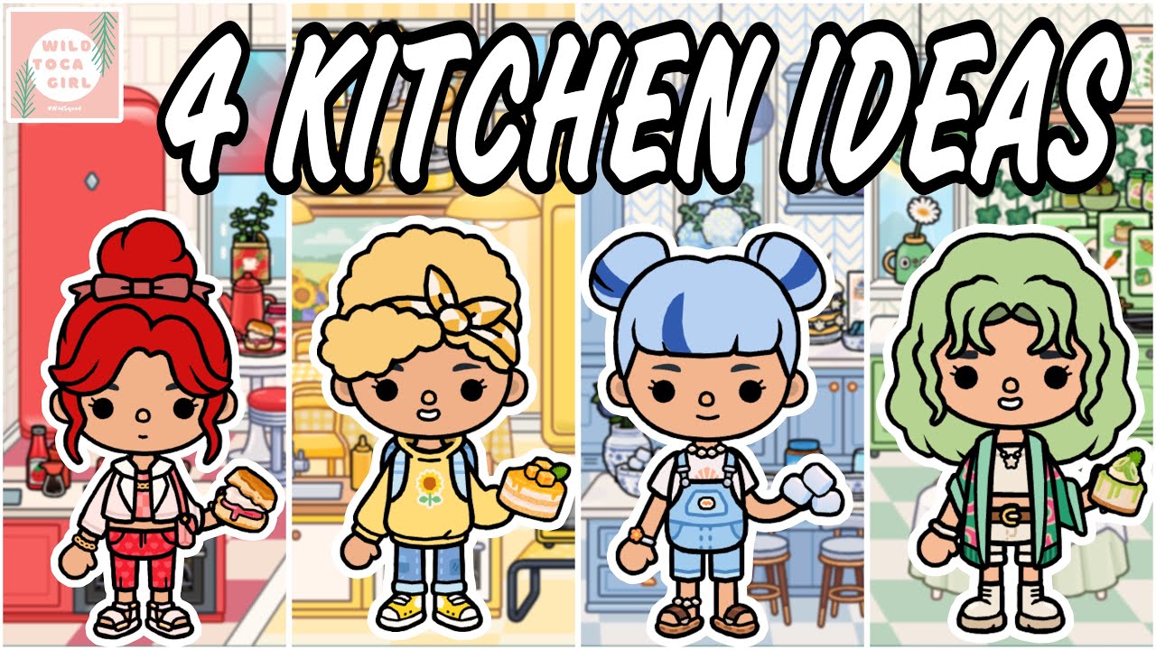 4 KITCHEN IDEAS 🧑‍🍳🤩 TOCA BOCA WORLD 🌍 - YouTube