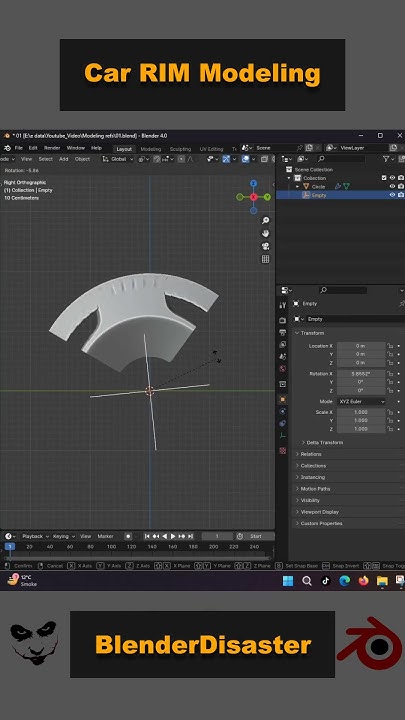 Car Rim modeling using Array modifier #automobile #simulation # ...