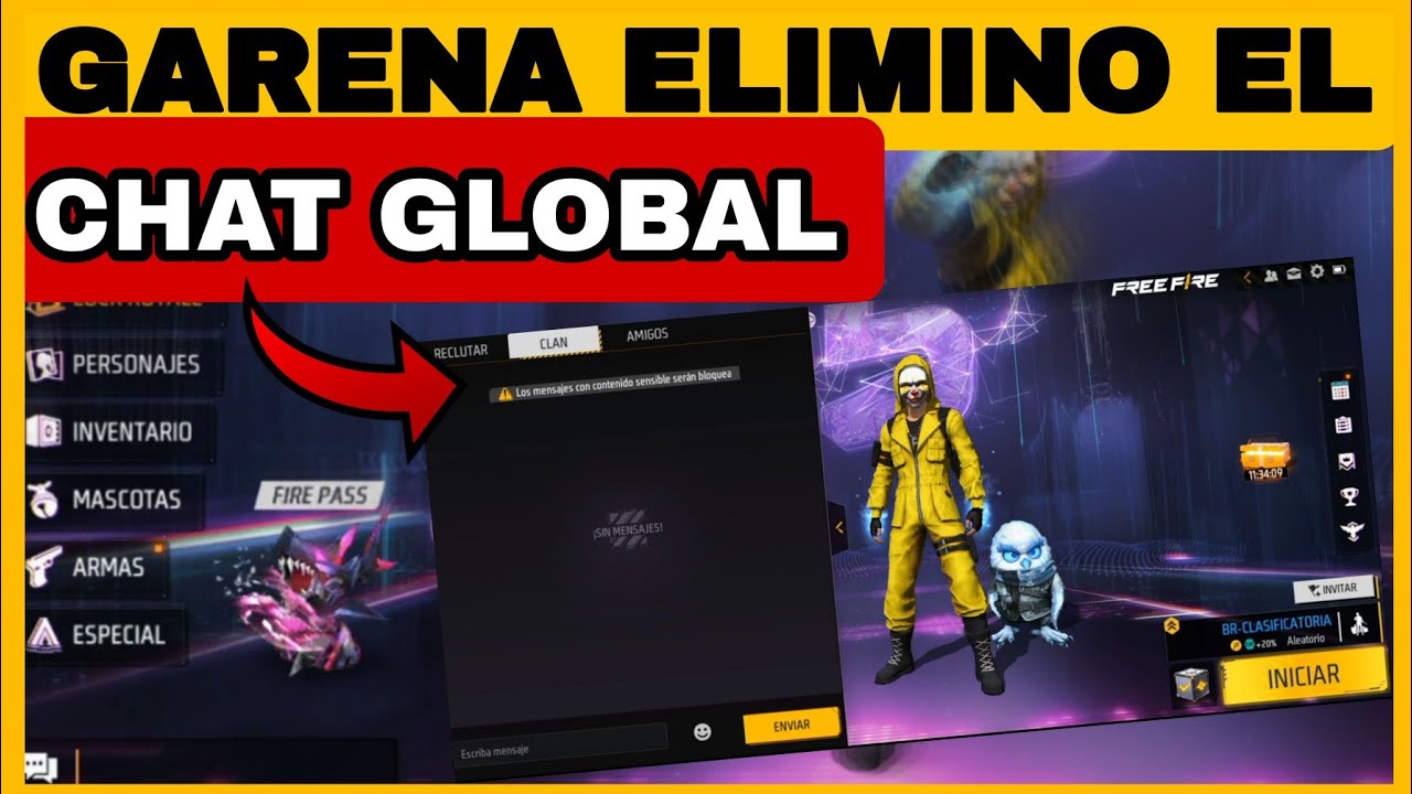 GARENA ELIMINO EL CHAT GLOBAL EN FREE FIRE LATAM - YouTube