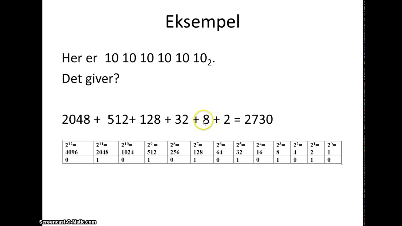 binære talsystem - YouTube
