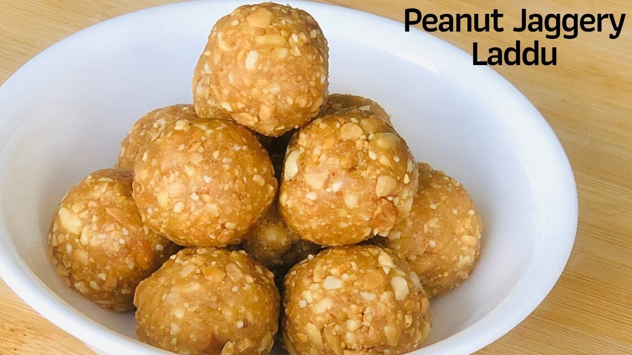 मूंगफली गुड़ के लड्डू | Shengdana Ladoo | Mungfali ke laddu | Diwali ...