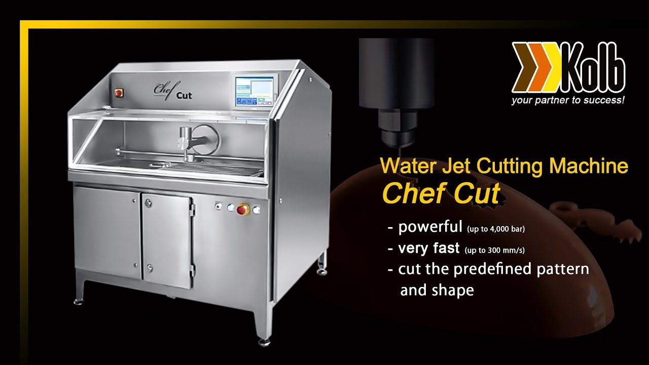 Kolb Water Jet Cutting Machine - Chef Cut - YouTube