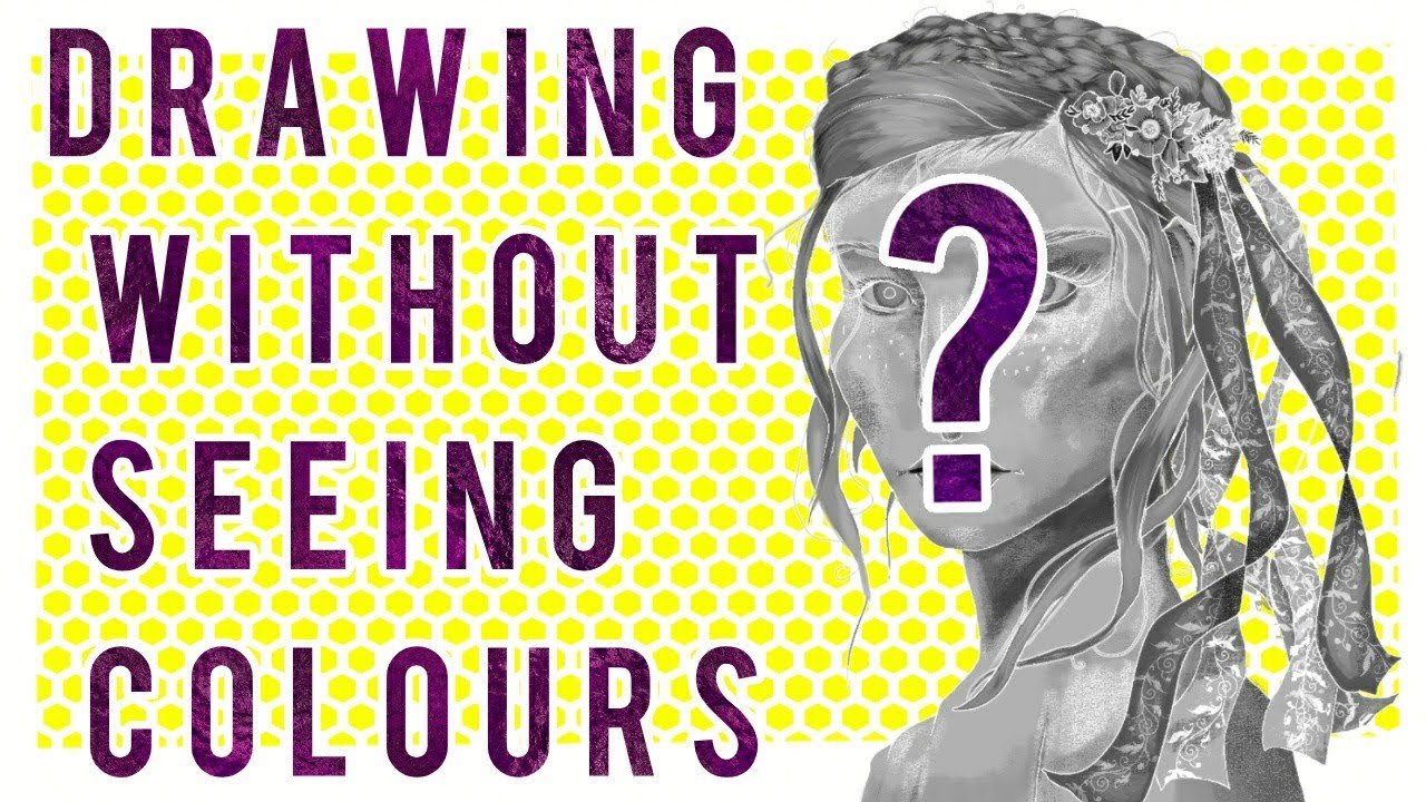 just experimenting with drawing without colours - YouTube