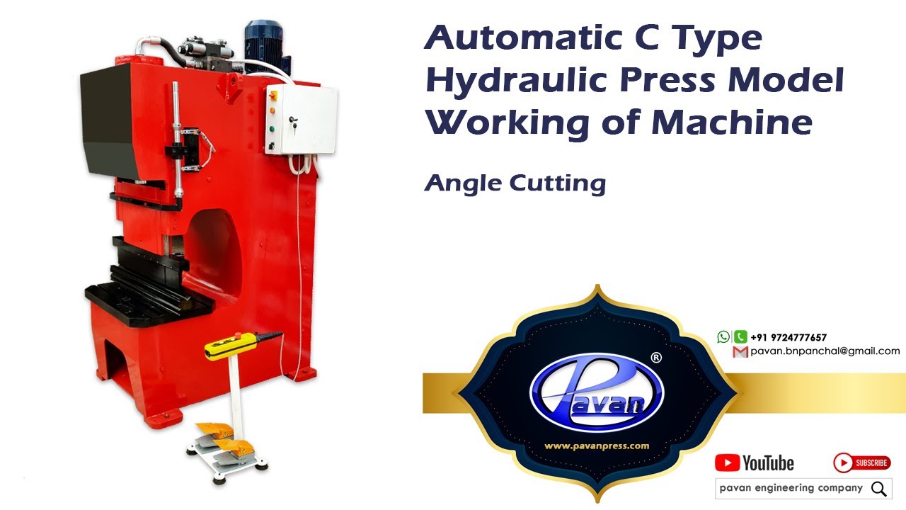 Angel Cutting On PAVAN C Type Hydraulic Press #angelcutting # ...
