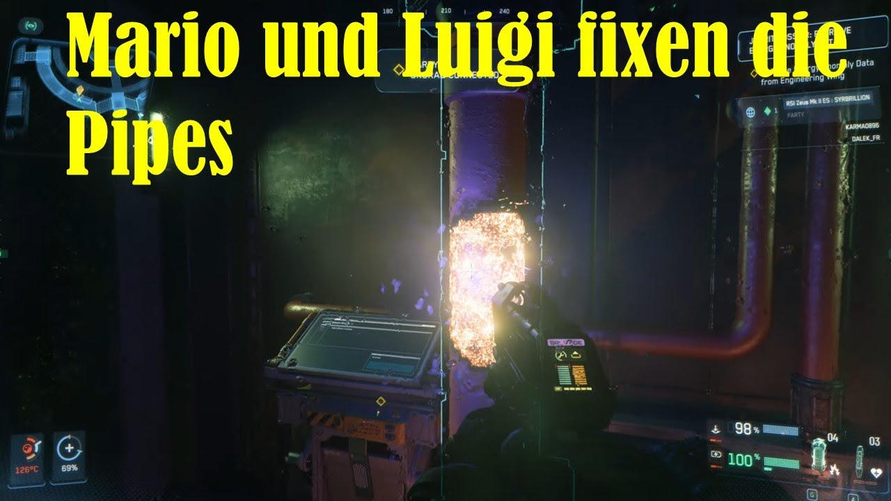 Star Citizen: Mario und Luigi reparieren das Abwassersystem - YouTube