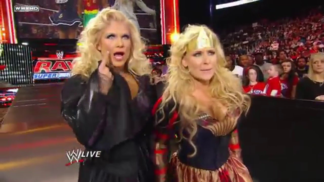 (720pHD): WWE Raw 2011: Divas Halloween Costume Battle Royal - YouTube