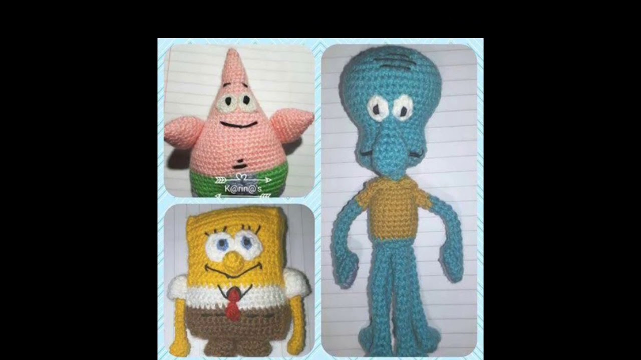 Calamardo Bob Esponja amigurumi tejido a crochet Squidward Tentacles ...