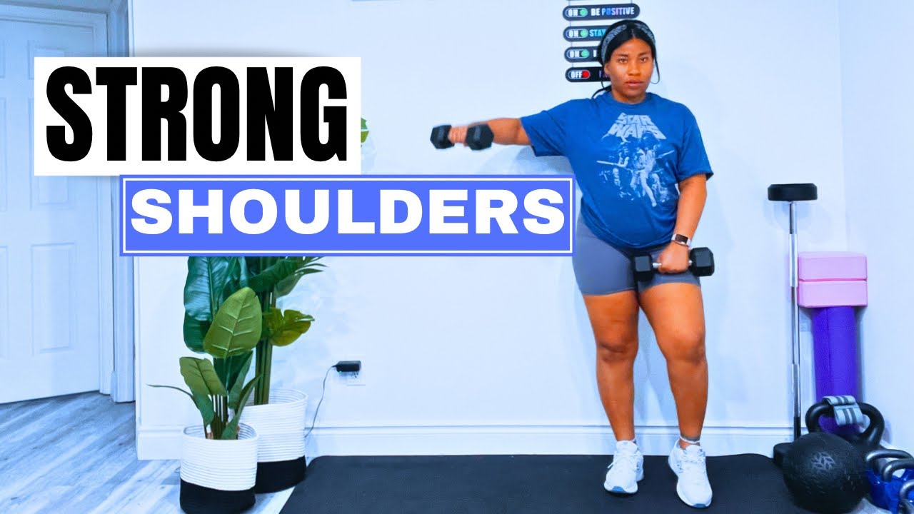 20 MINS STRONG SHOULDERS WORKOUT WITH DUMBBELLS | Sculpt fit ...