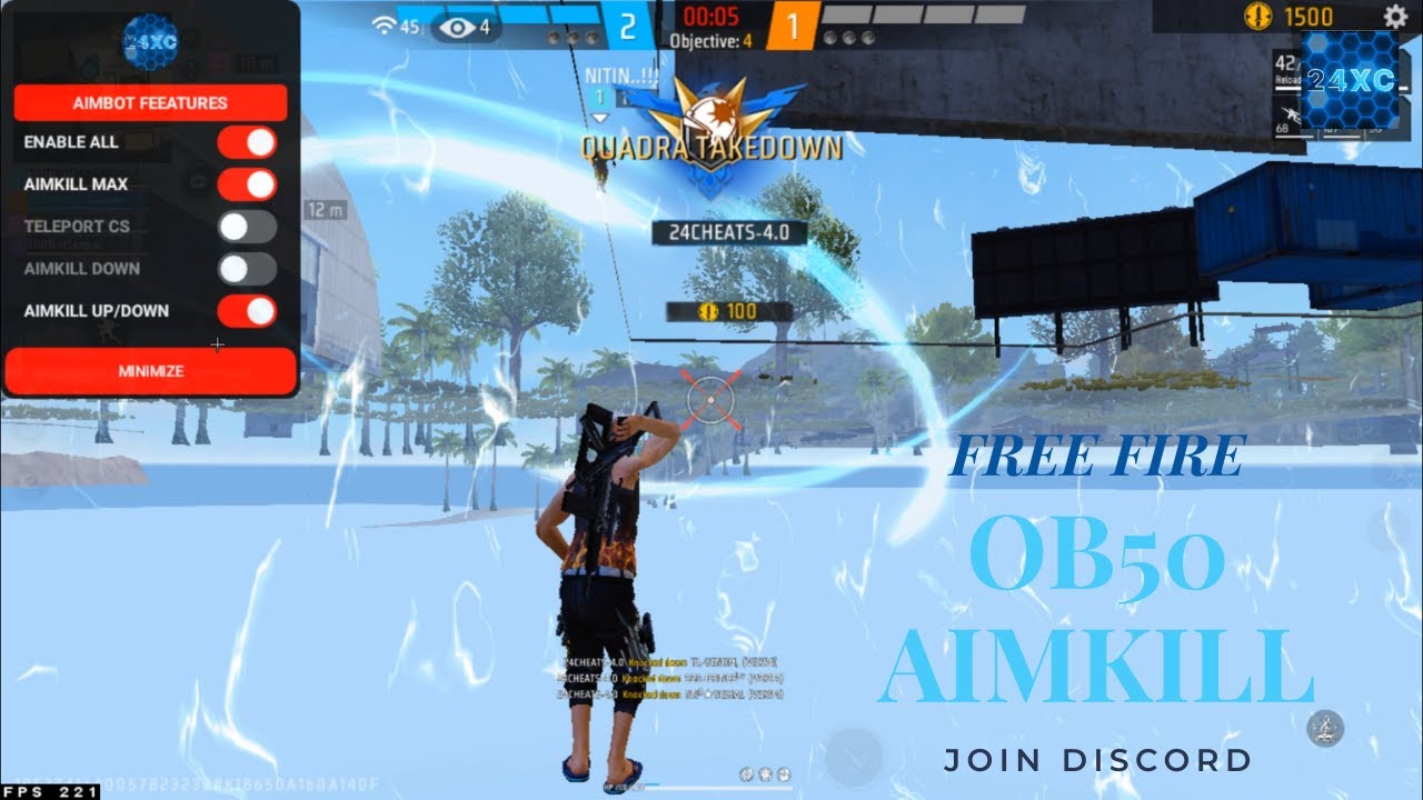 FREE FIRE PC PANEL OB50 💻 FREE FIRE AIMKIL🎯 AIMKILL + TELEPORT HACK ...