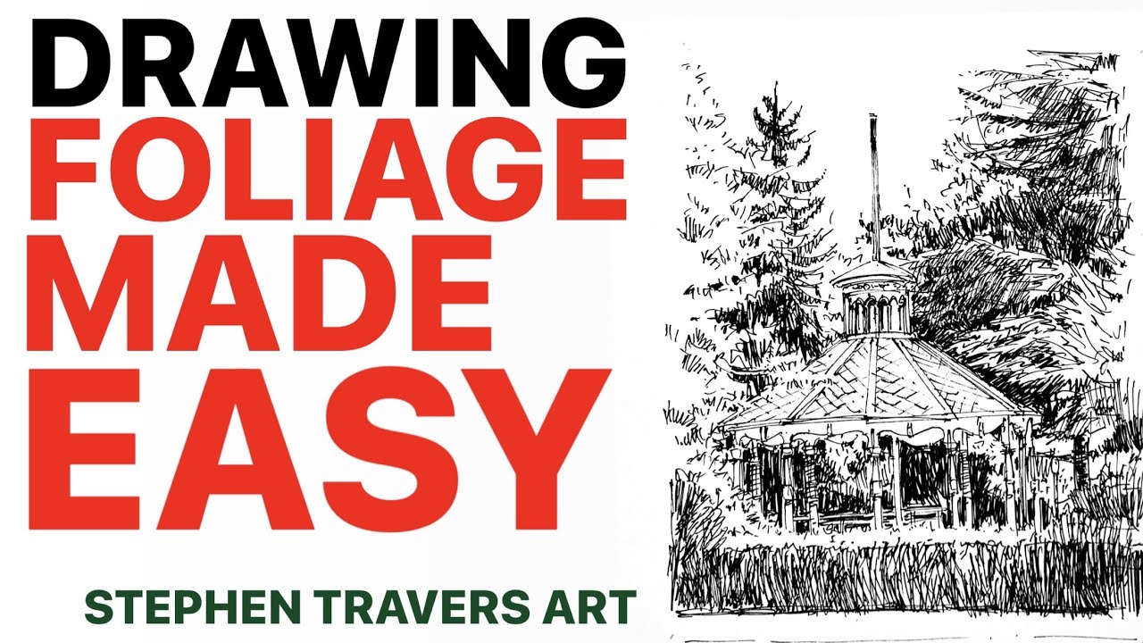 Are You Ready for Drawing Foliage to Become Easy? Even in Ink? - YouTube