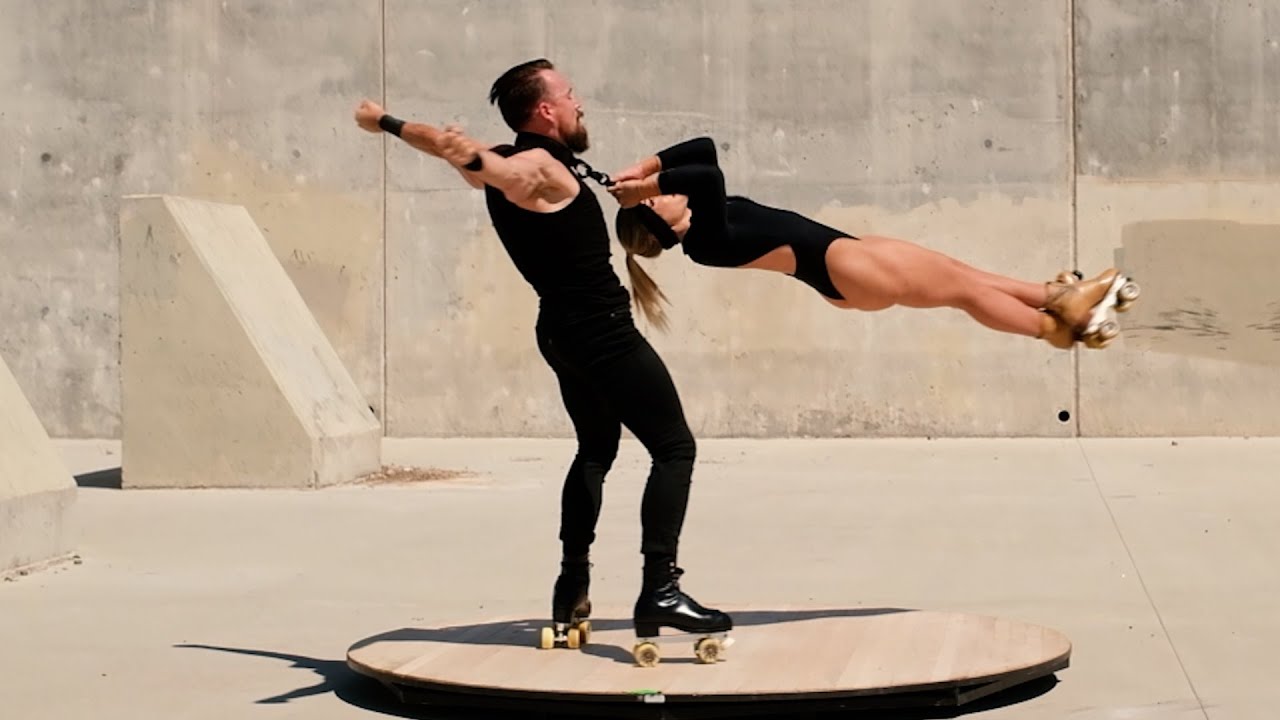 Matt and Valentina roller skating duo - YouTube
