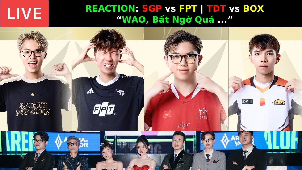 REACTION AIMAG: SGP vs FPT FLASH | TDT vs BOX GAMING - Kịch bản quen ...