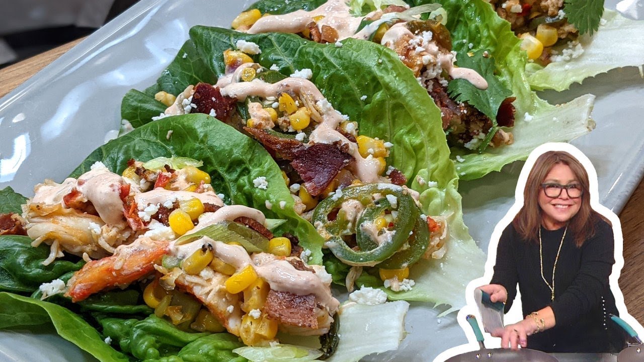 How to Make Elote Lettuce Wraps with Corn and Chicken or Crab | Rachael ...