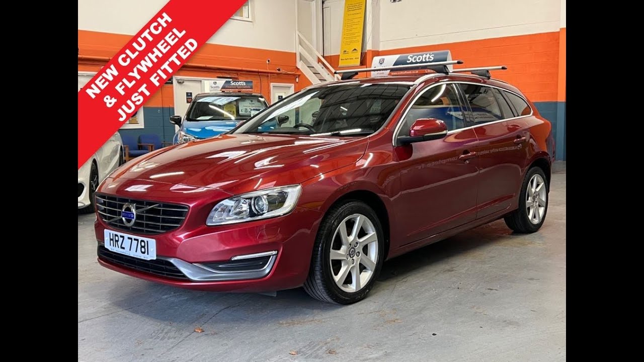 VOLVO V60 1.6 D2 SE LUX 5 DOOR DIESEL RED LOW TAX FULL HEATED LEATHER ...