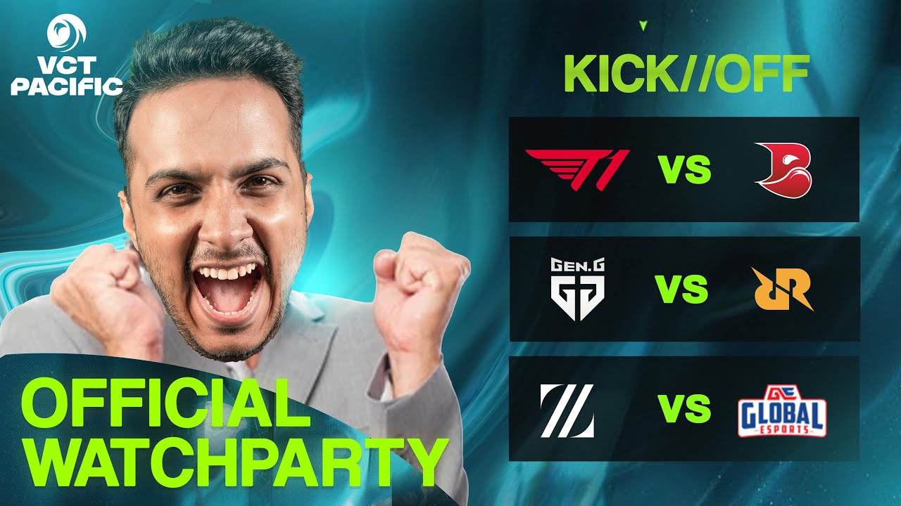 VCT Pacific KICK//OFF | Official WatchParty | T1 vs BLD - YouTube