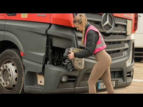 Kadın Kamyon Şoförünün Sabah Rutini | Avrupa Yollarında Gerçek Bir Gün