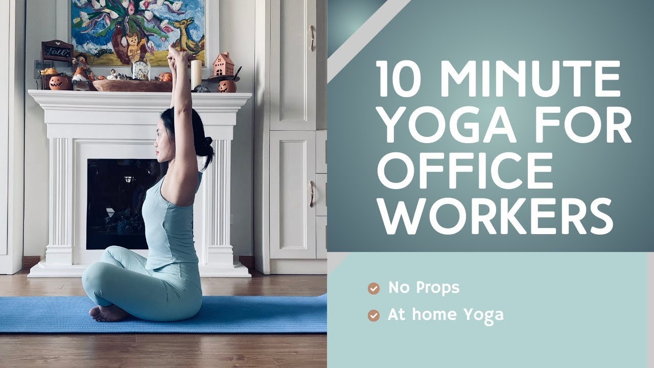 10 Minute Yoga for Office Workers - Vlog #1 - Yoga in Hanoi - YouTube