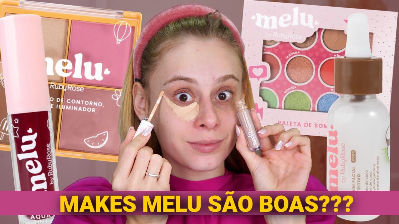 TESTANDO TODOS os LANÇAMENTOS de MELU da RUBY ROSE - YouTube