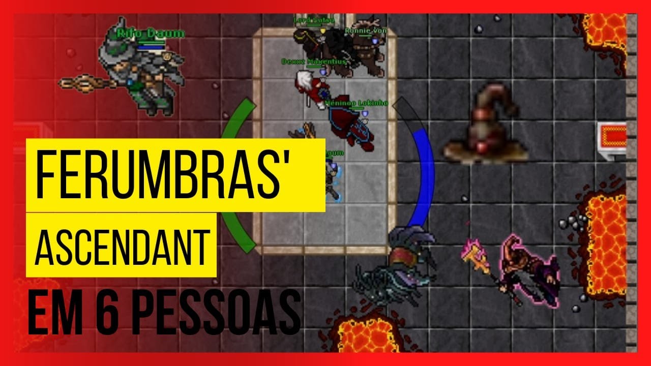 Ferumbras' Ascendant em 6 pessoas Tibia Boss - YouTube