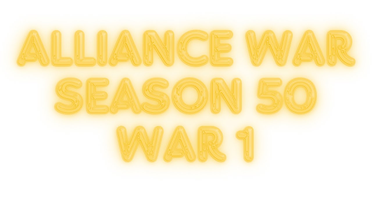 MCOC ALLIANCE WAR SEASON 50 WAR 1 - YouTube