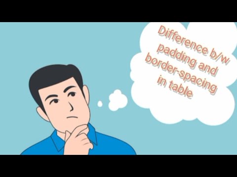 Difference between padding and border-spacing in table/basics of html ...