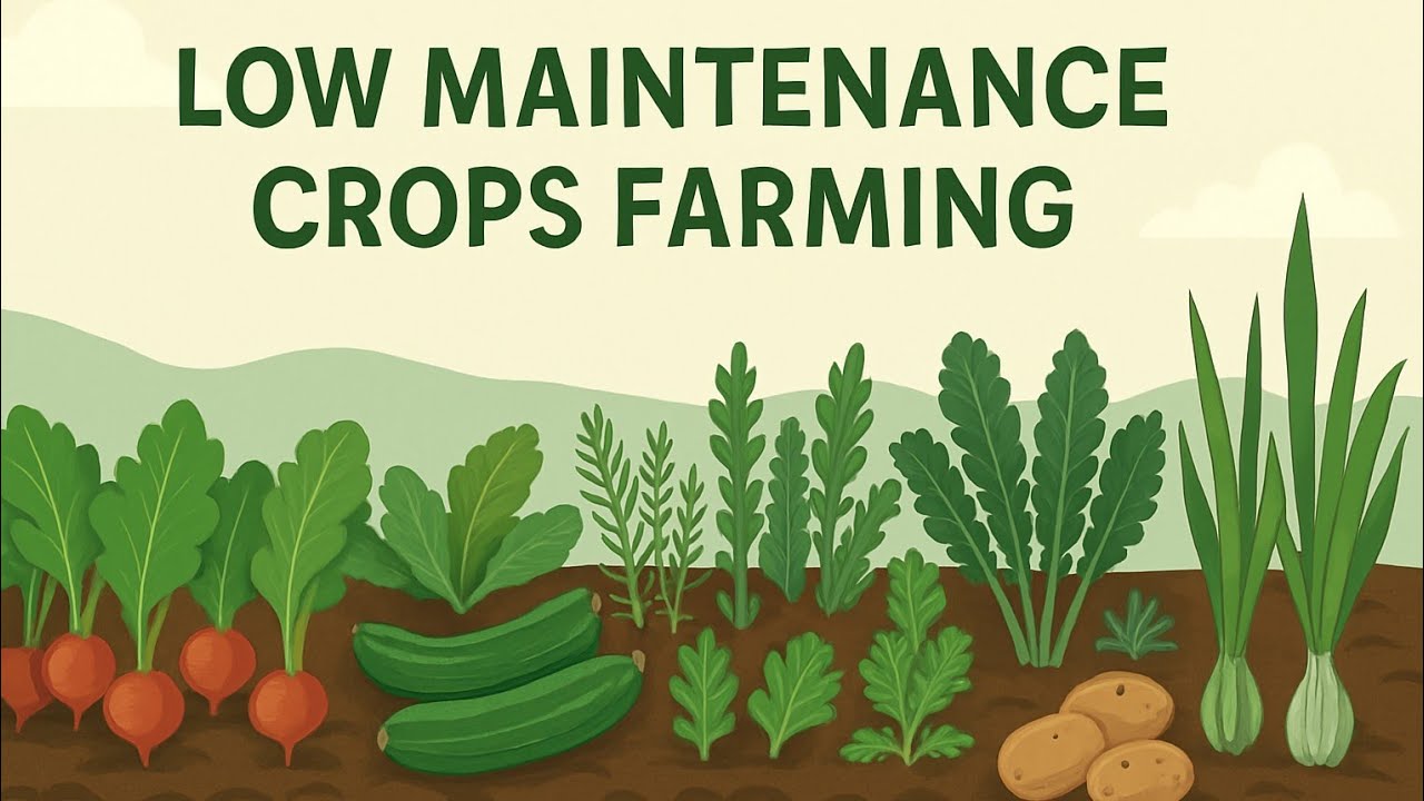 Low Maintenance Crops Farming | Easy to Grow Vegetables & Beginner ...