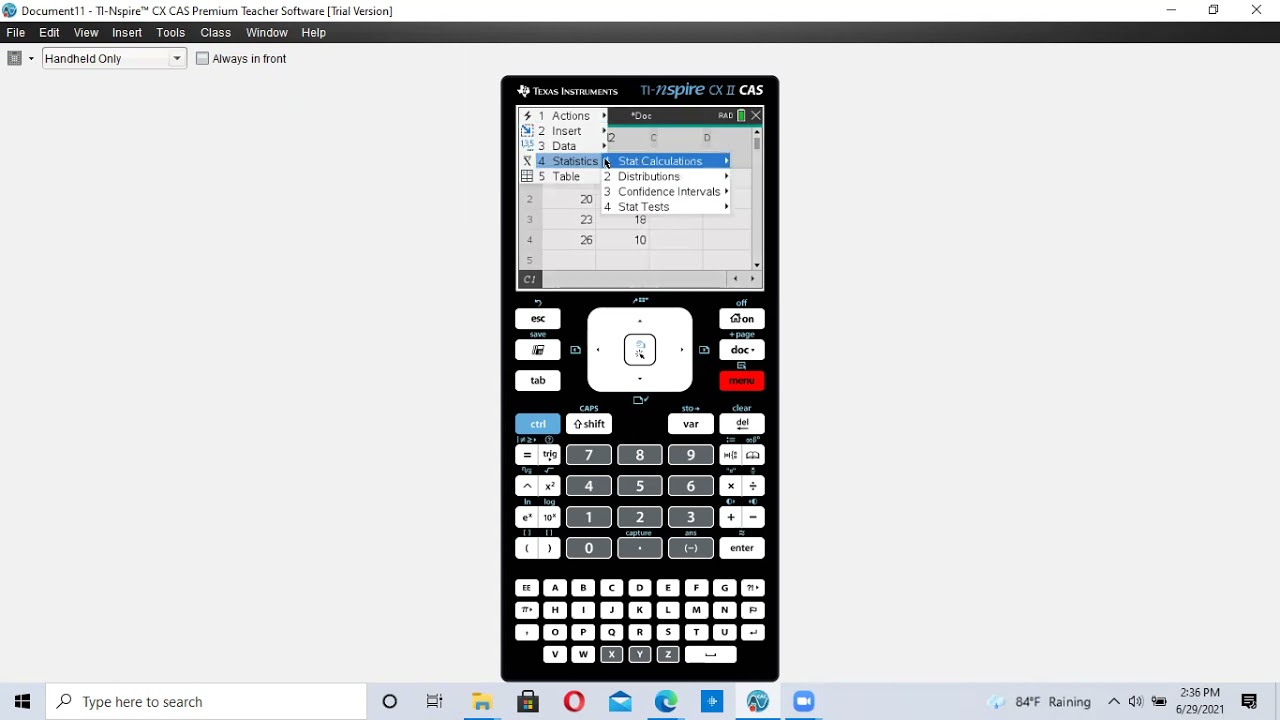 How to find mean and median for grouped data section 3.1 using TI ...