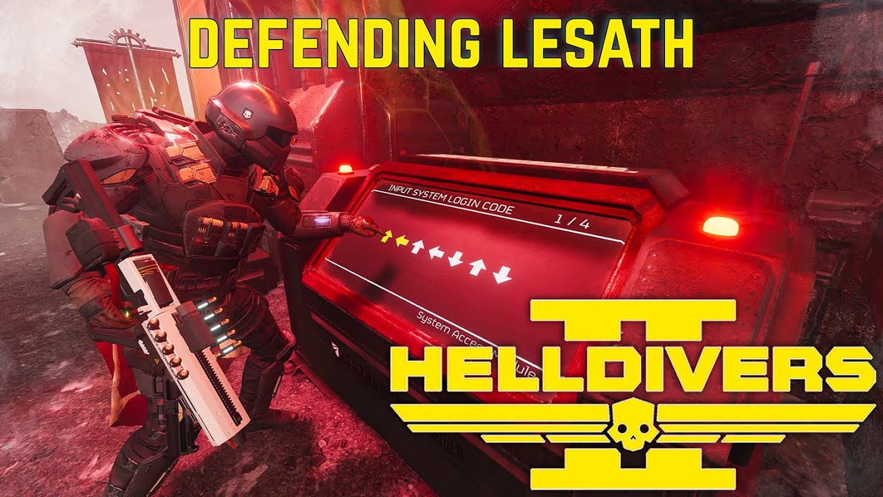 Helldivers 2 - Defending Lesath from Automatons - YouTube