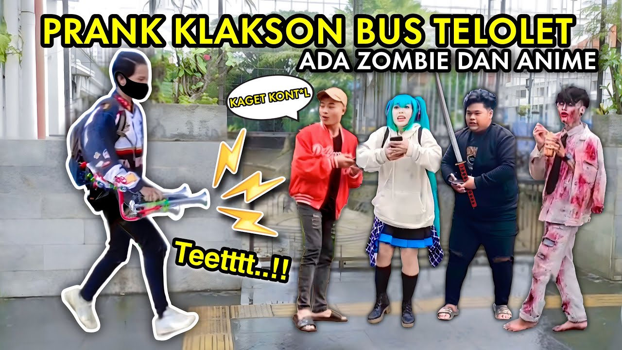 PRANK KLAKSON TELOLET.. NGAKAK SEMBARANG | PRANK ANTI SETTINGAN - YouTube