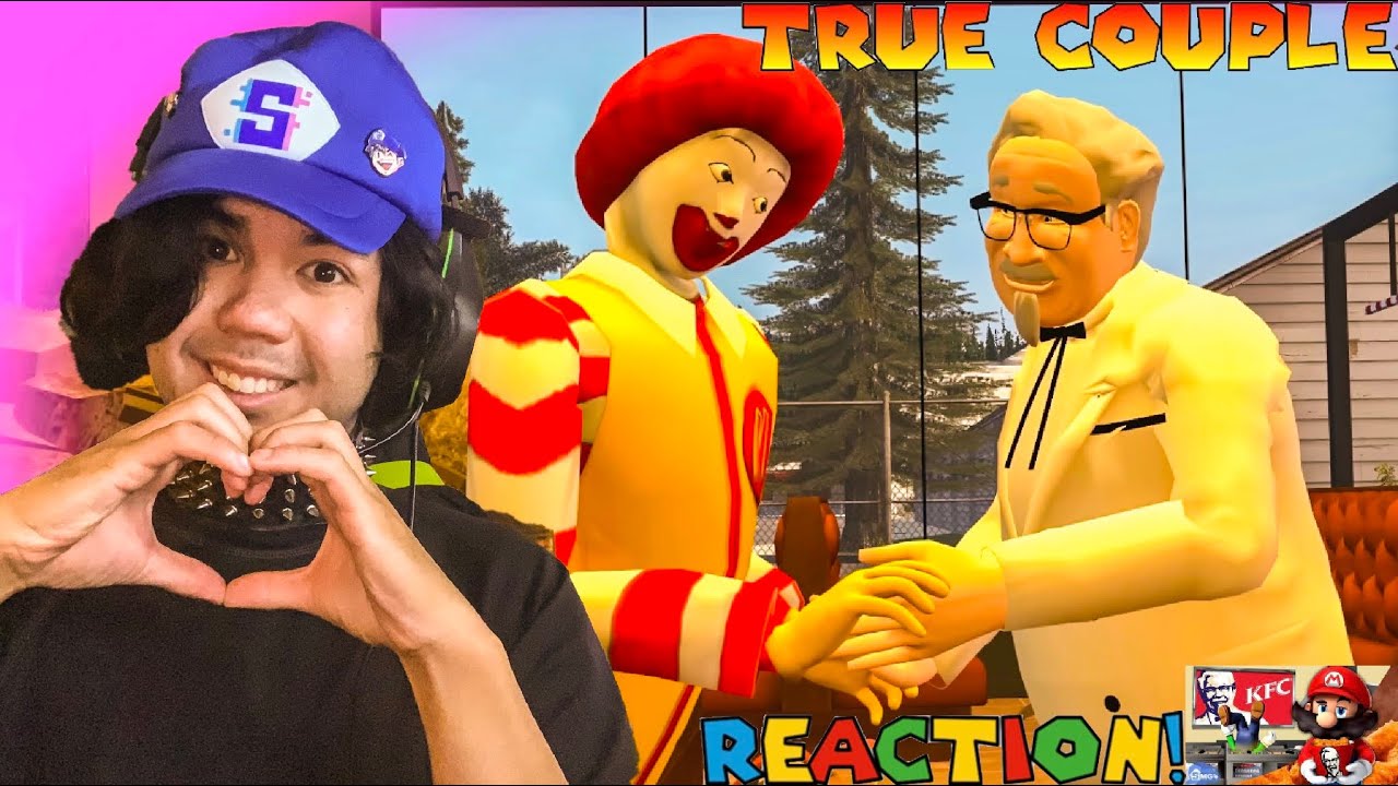 SMG4: Mario Works At KFC Reaction! - COLONEL SANDERS X RONALD MCDONALD ...