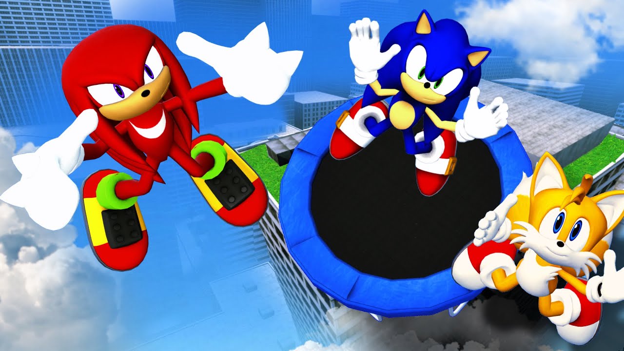 Sonic Trampoline Fails Epic Ragdoll Ep. 13 [GMOD] - YouTube